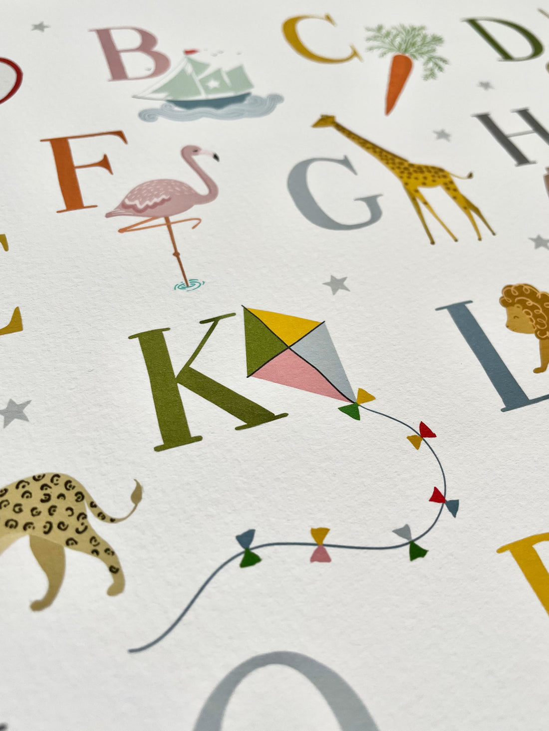 My First Alphabet Nursery Wall Print – Ducks In A Row