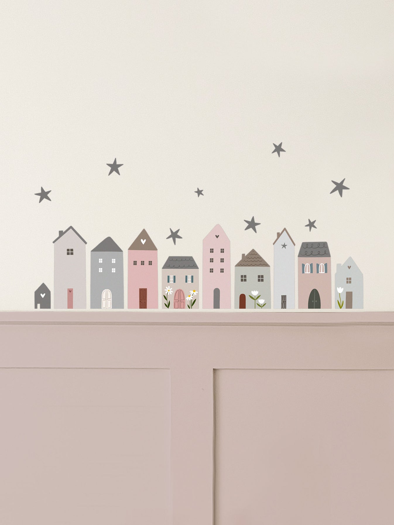 Little Village House Wall Stickers - Eco-Friendly, Removable & Reusabl ...