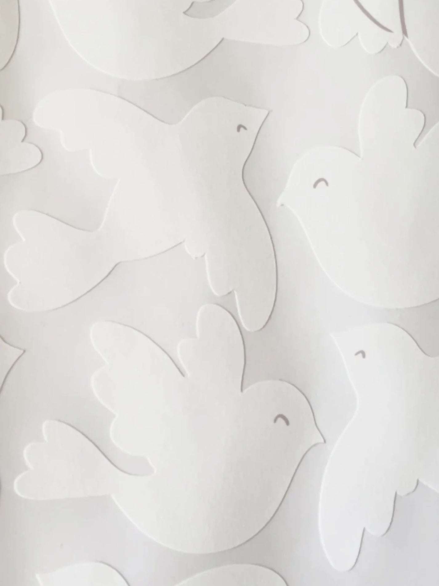 White Bird Wall Stickers | Eco-Friendly, Removable, Reusable, Fabric W ...